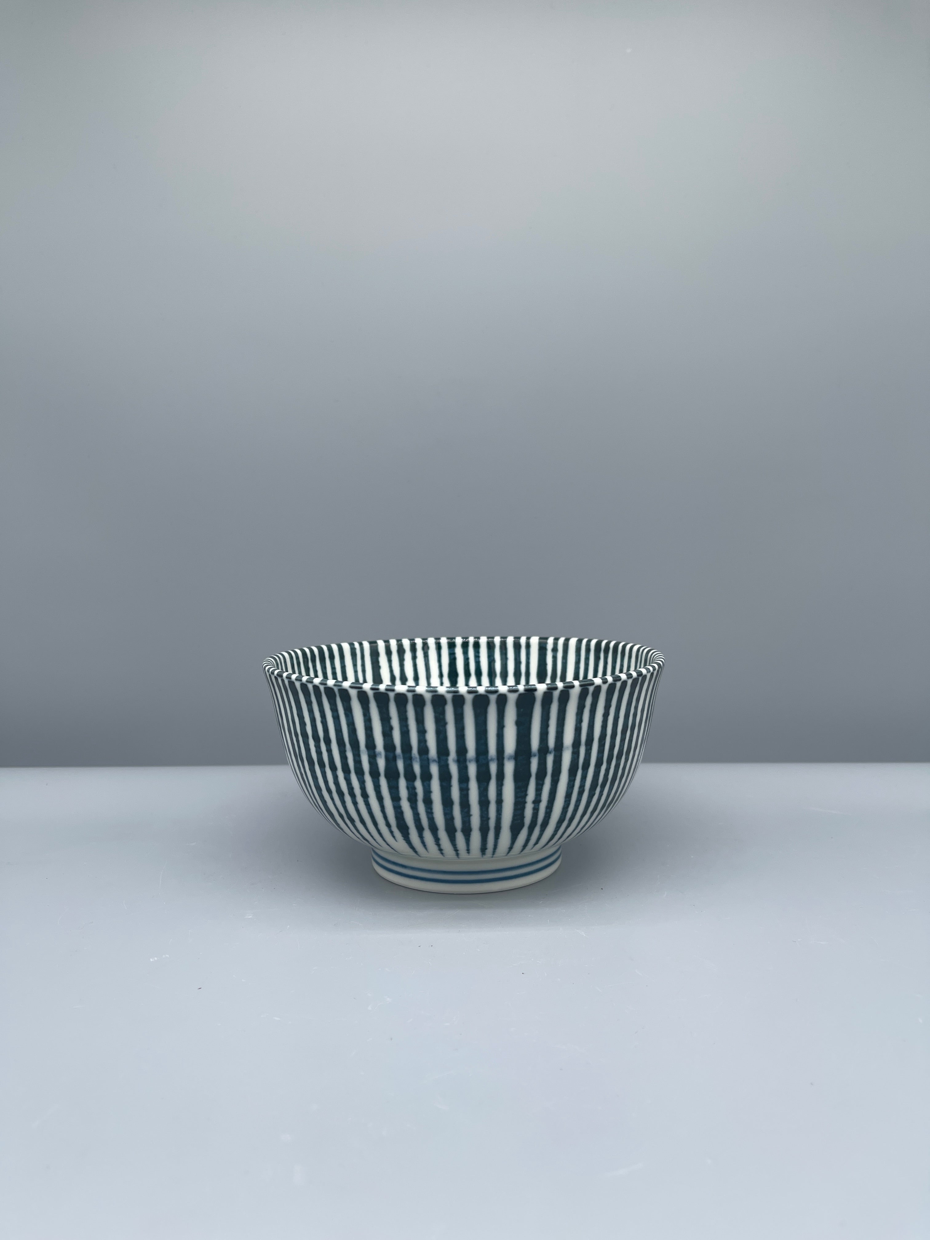 Contemporary Japanese Bowl - Blue Stripe