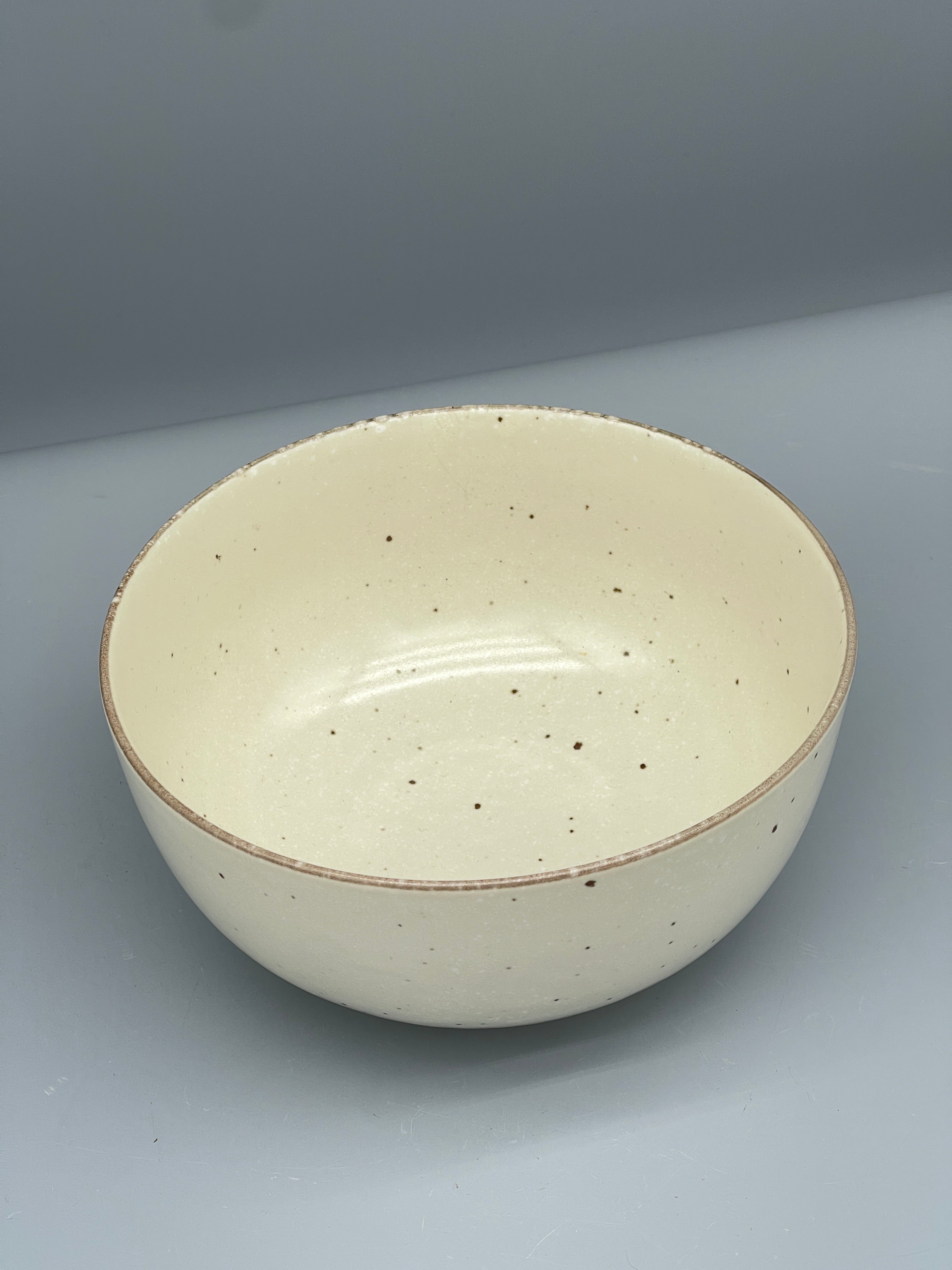 Contemporary Japanese Bowl - White, Spotted