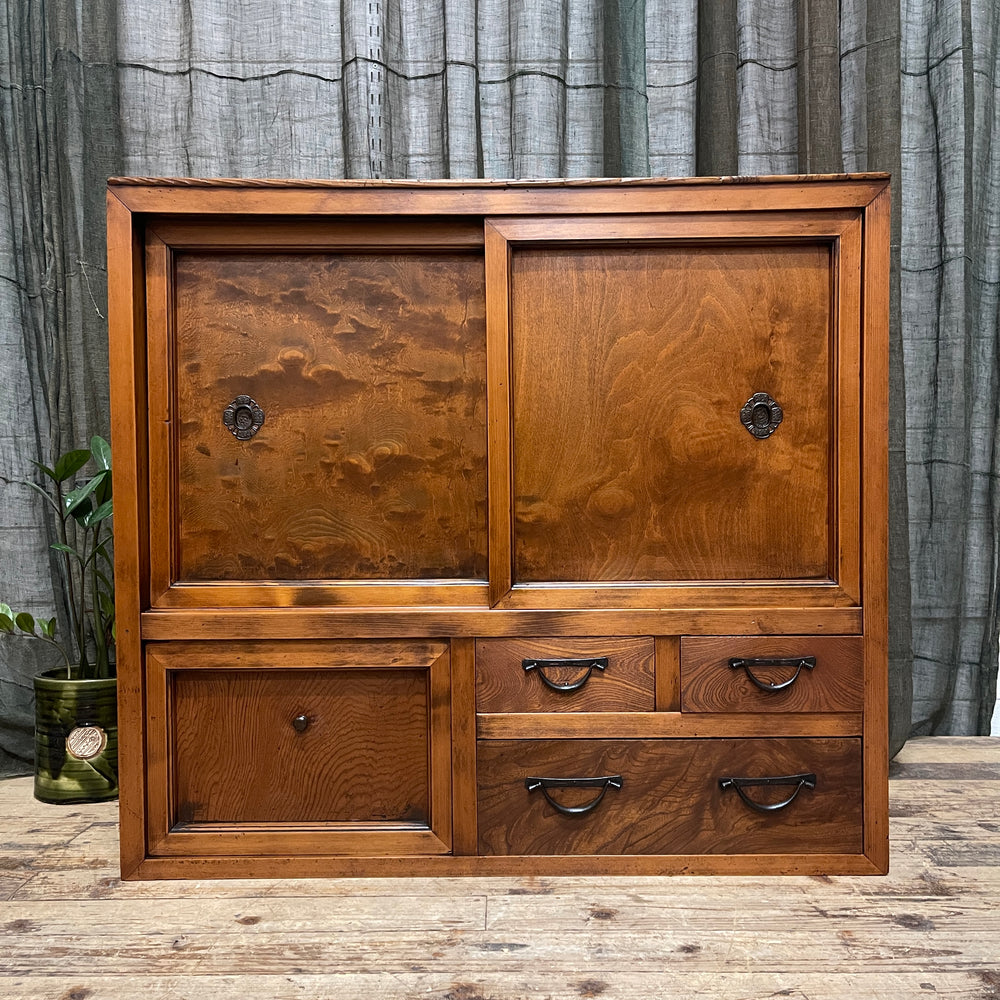 Antique Japanese Storage Cabinet - Cypress & Cedar | Meiji, c.1900